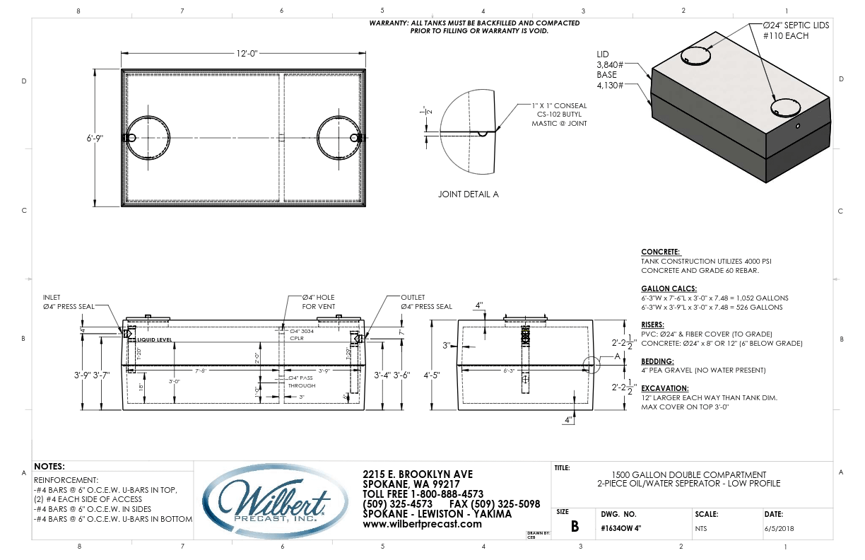 Oil & Water Separators - Wilbert Precast Inc.