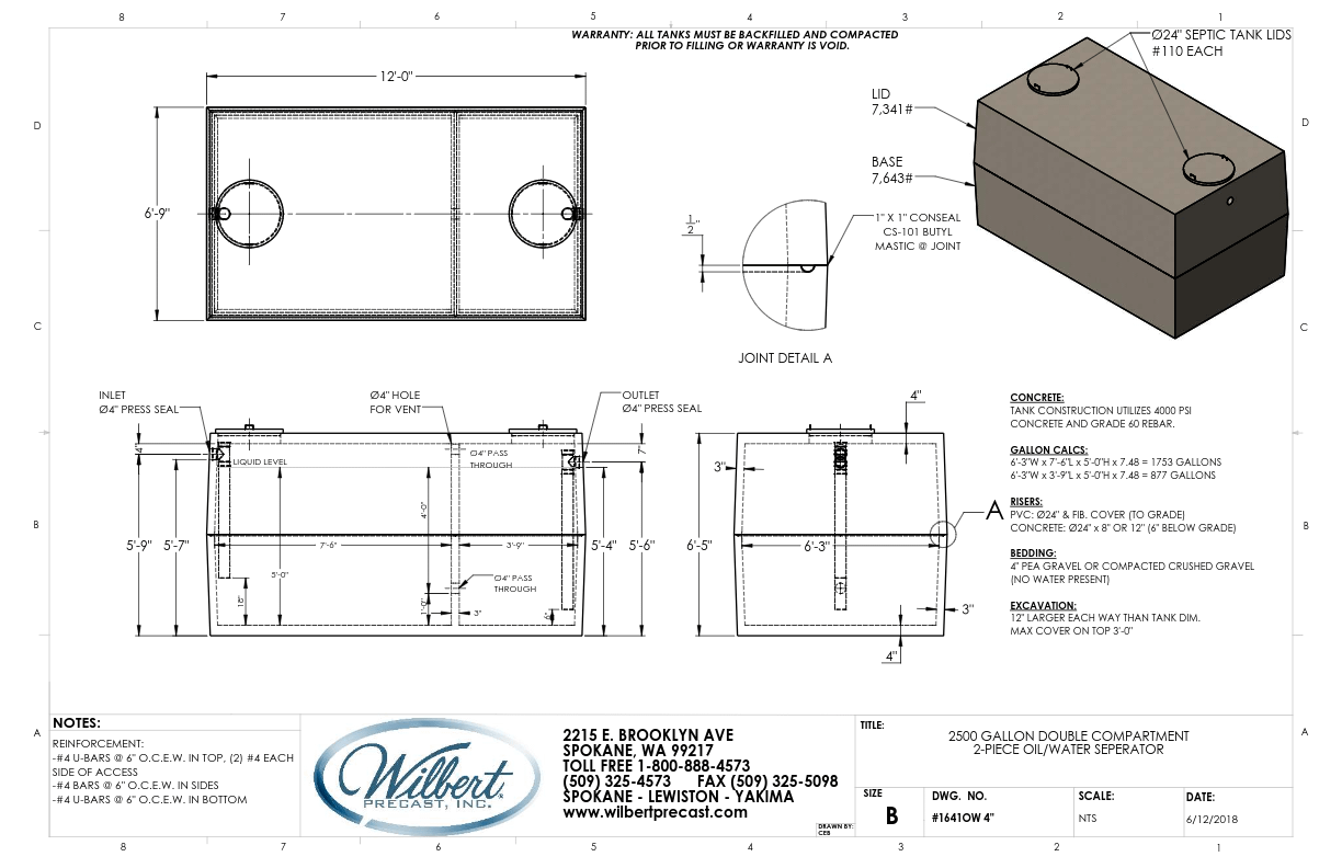 Oil & Water Separators - Wilbert Precast Inc.
