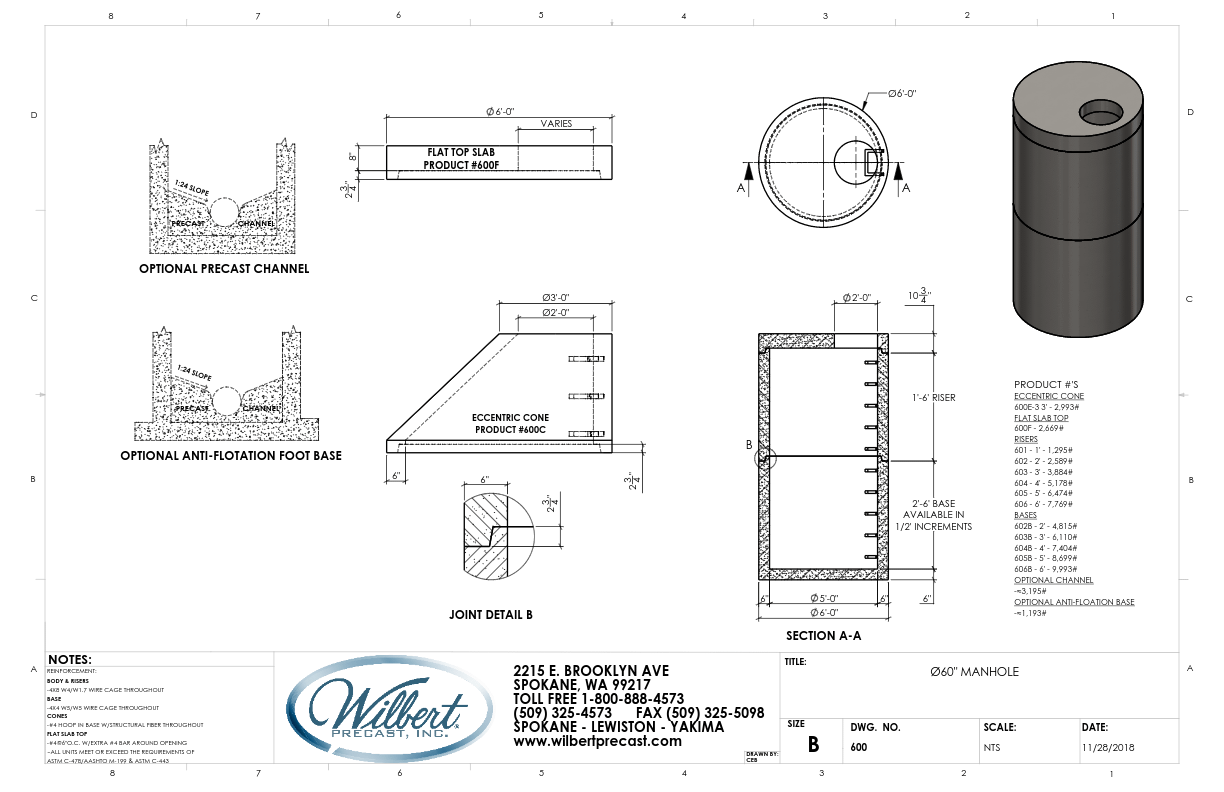 Manholes - Wilbert Precast Inc.