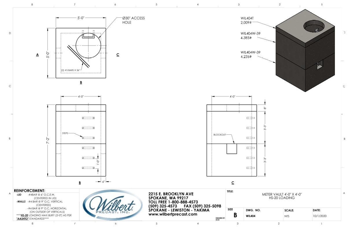 Utility Vaults (Meter Vaults) - Wilbert Precast Inc.