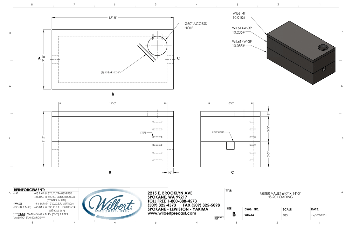 Utility Vaults (Meter Vaults) - Wilbert Precast Inc.