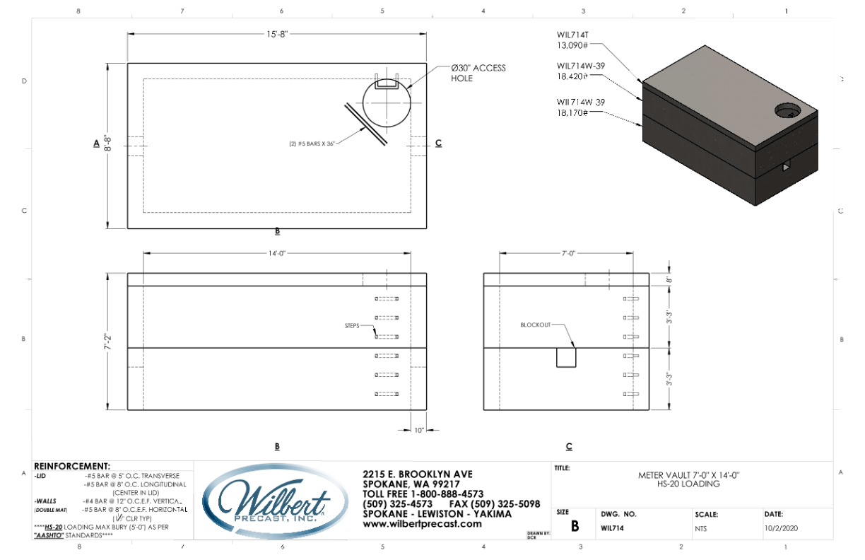 Utility Vaults (Meter Vaults) - Wilbert Precast Inc.
