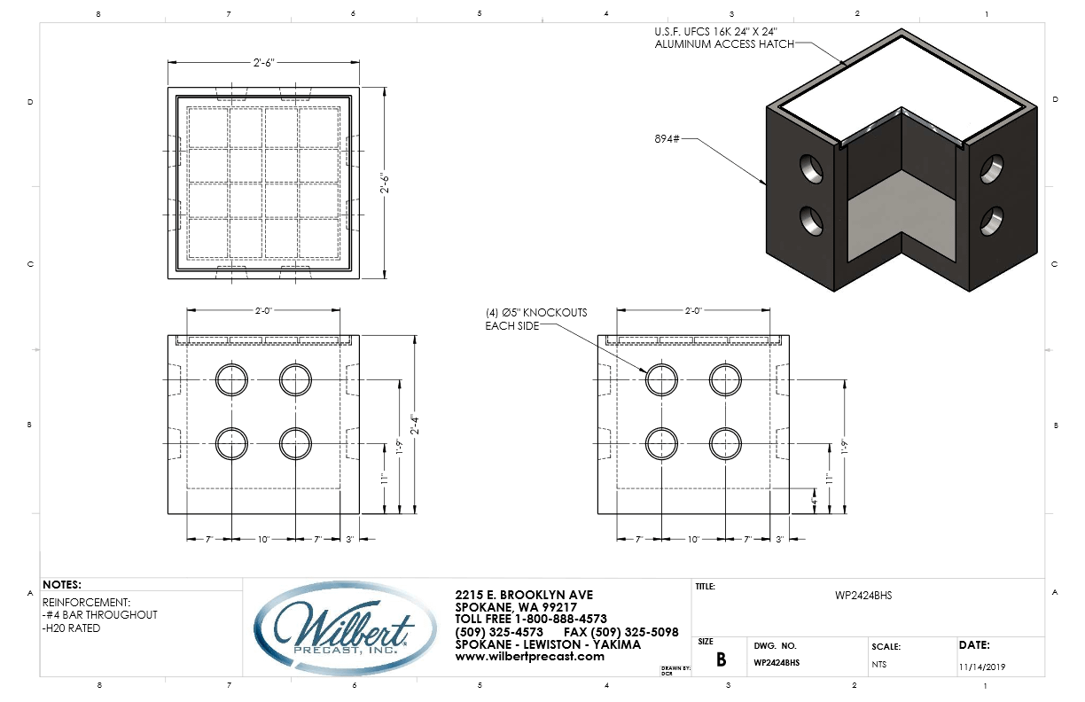 Drawing Library - Wilbert Precast Inc.
