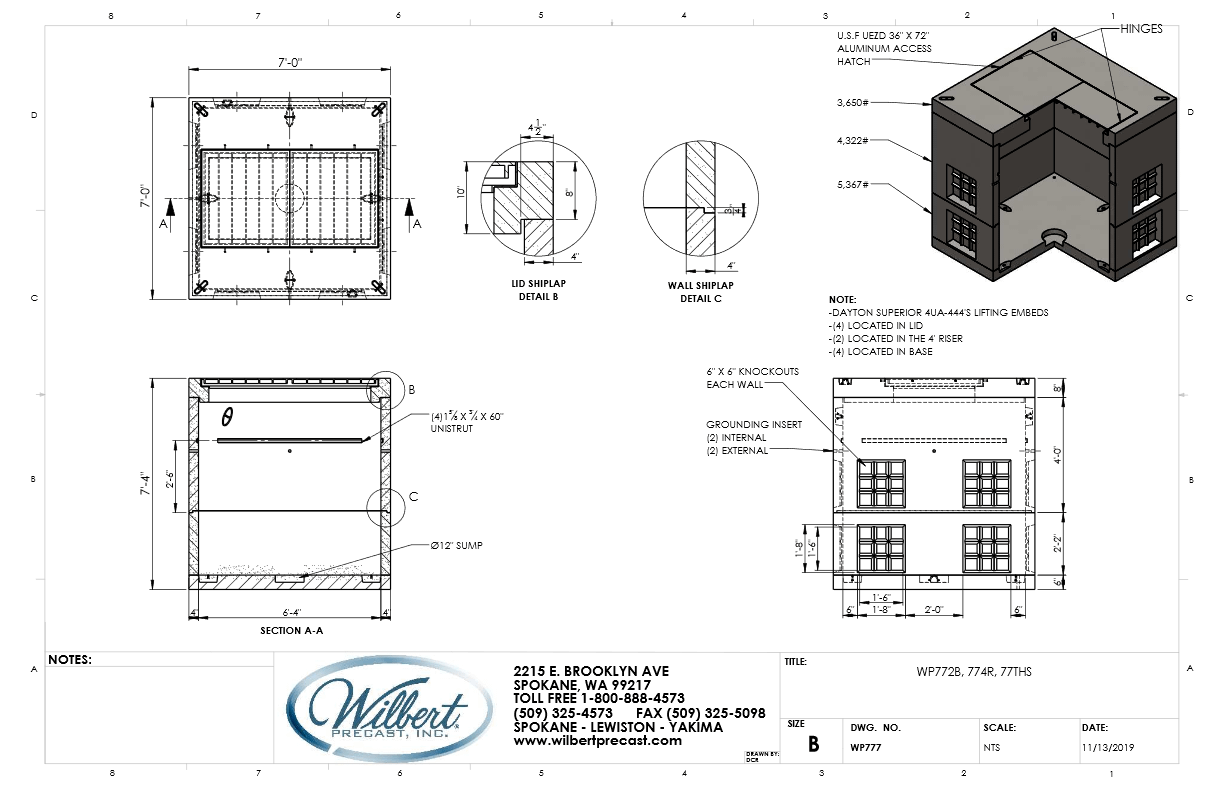 Drawing Library - Wilbert Precast Inc.