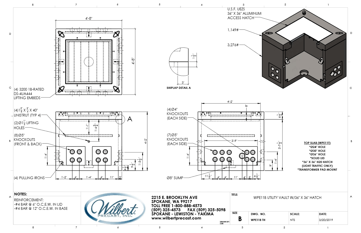 Drawing Library - Wilbert Precast Inc.